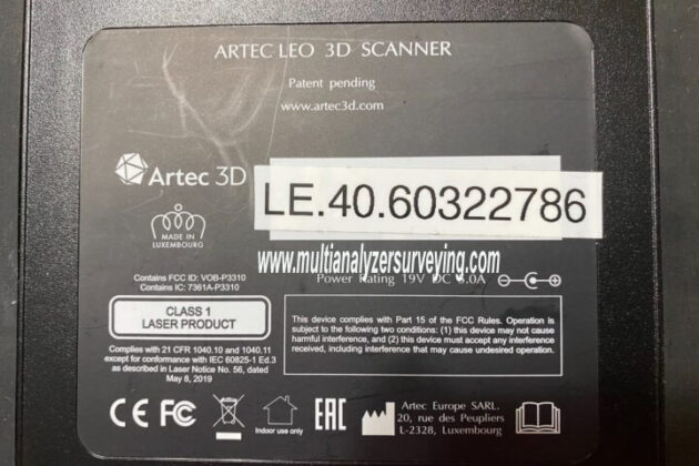 Sale - Artec Leo 3D Scanner - MULTI ANALYZER SURVEYING